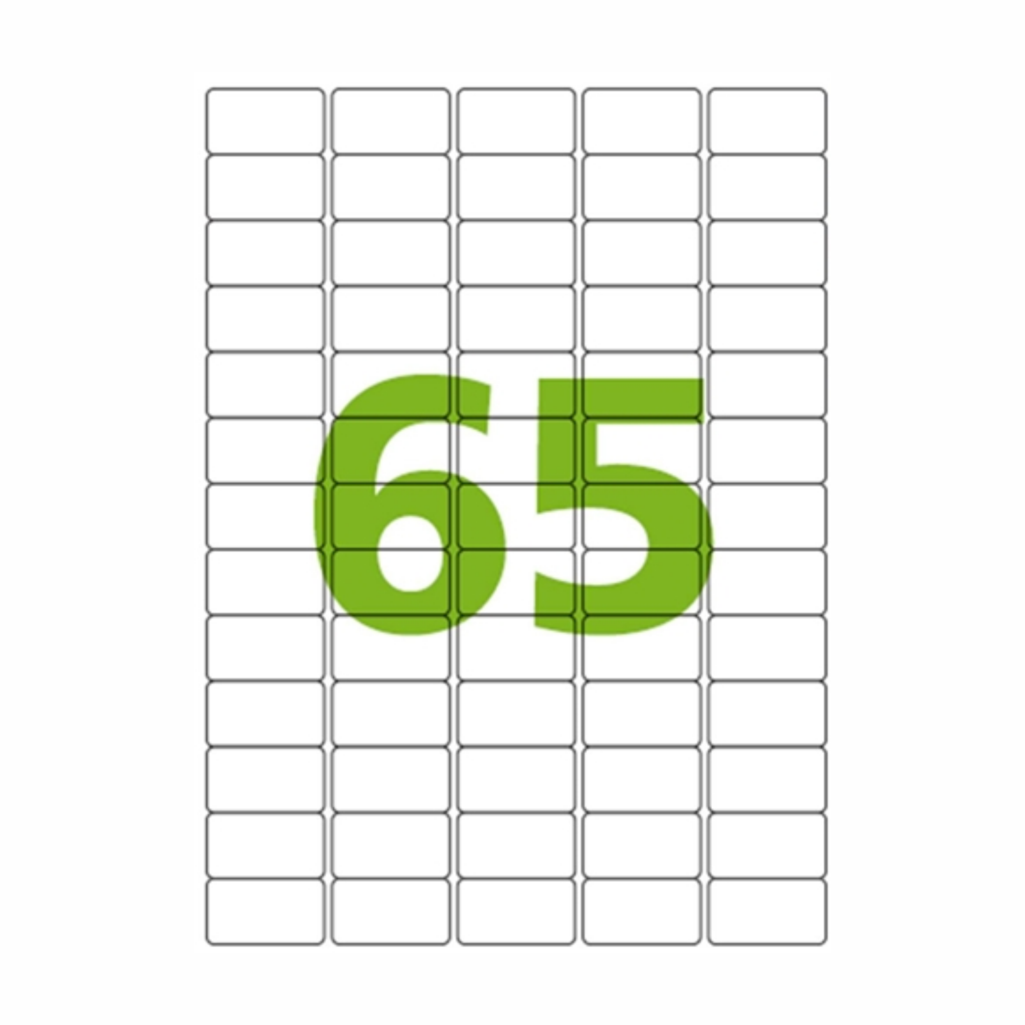 Etiquetas Adesivas Maxprint - 65 Por Folha - Papelaria Botafogo